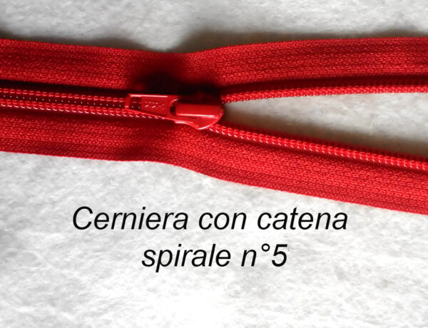 Cursore per cerniera lampo YKK catena 5 spirale - Merceria Cheri - Rimini